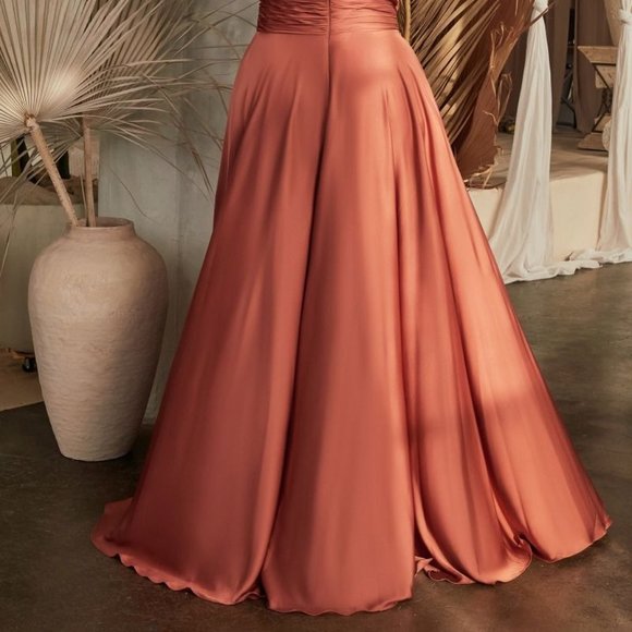 Cinderella | Dresses | New Long Off The Shoulder Sleeveless Aline Satin ...